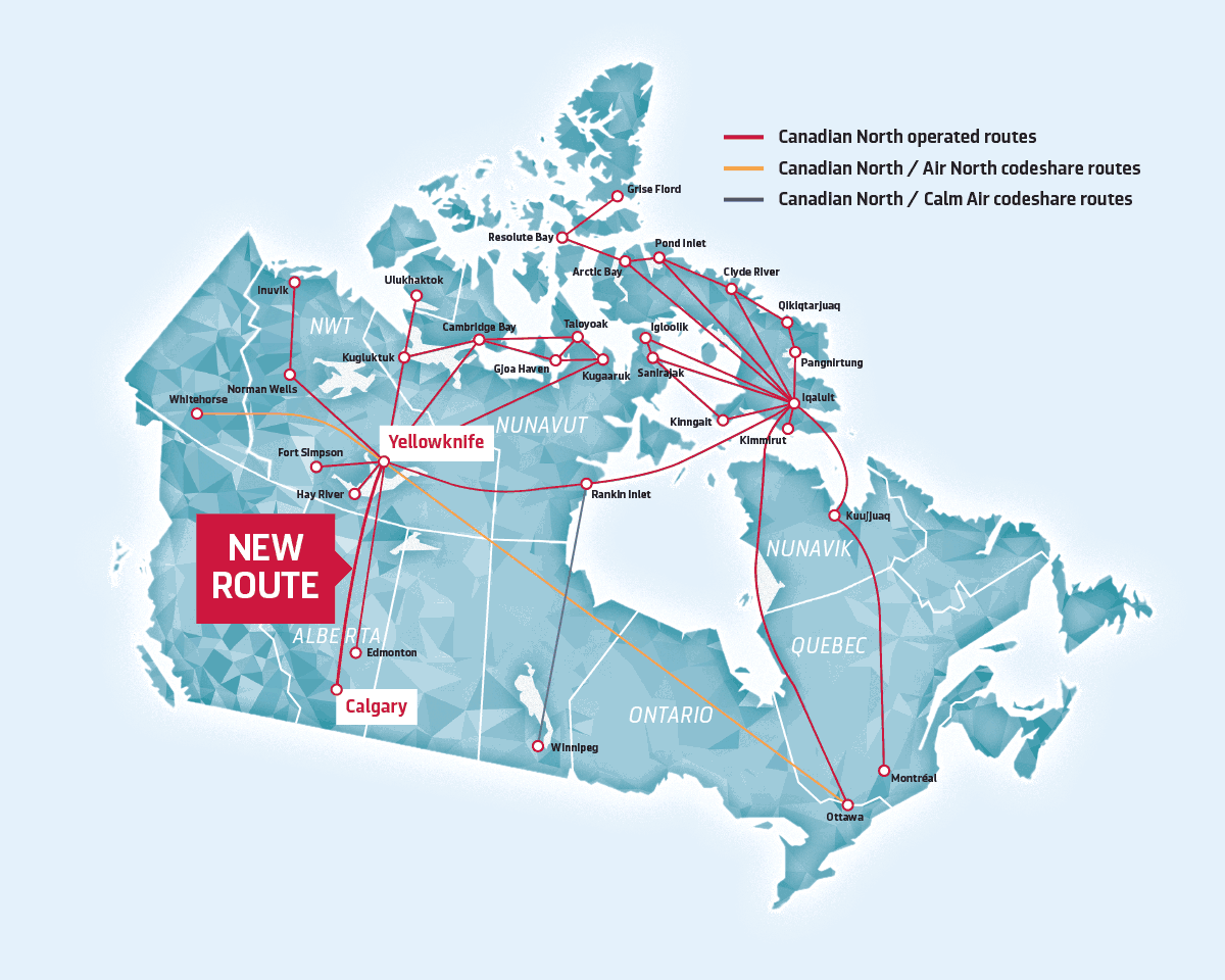 Landing page : New Route - Canadian North