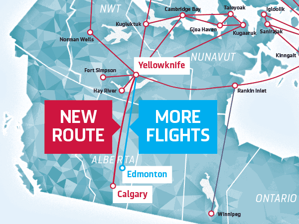Landing page : New Route - Canadian North
